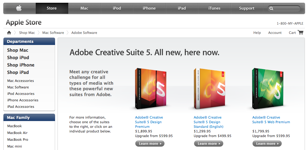 Is the Apple Store Blackballing Competitive Adobe Software?