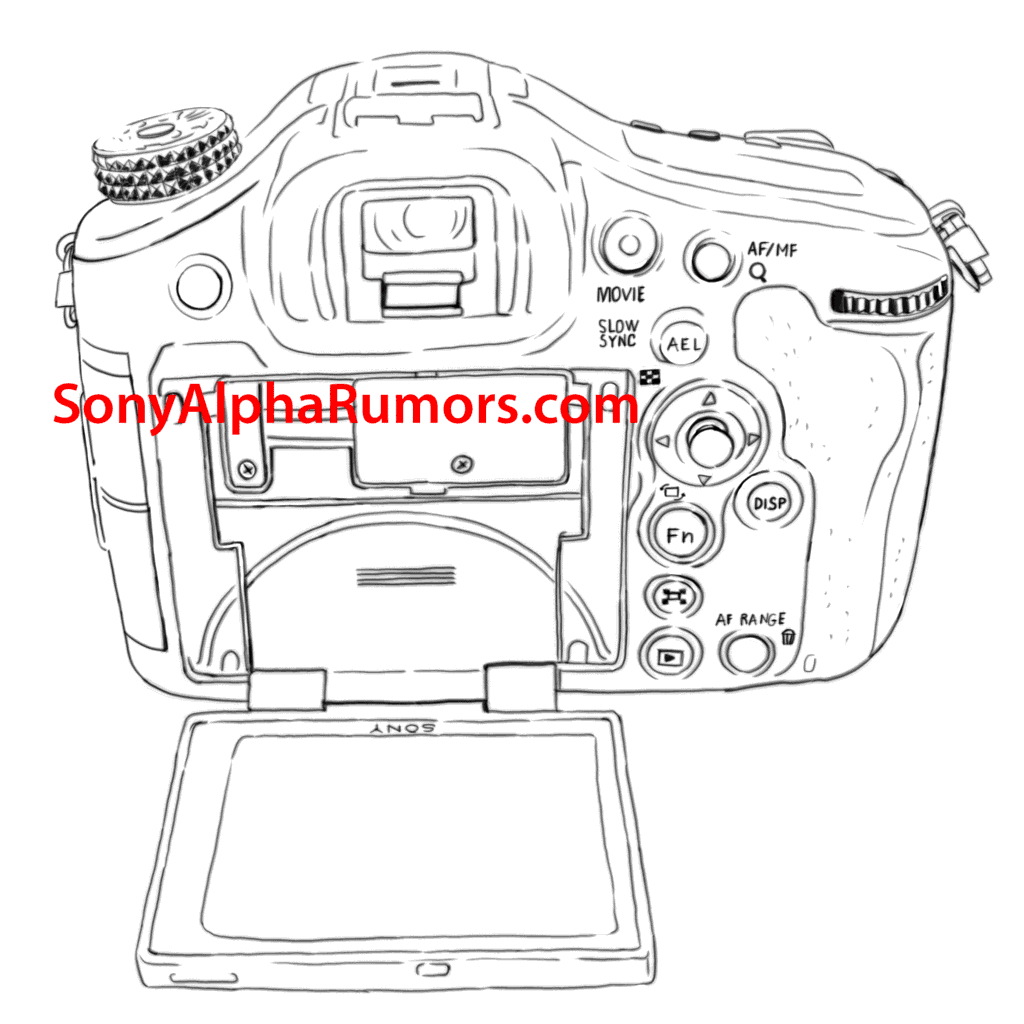 Sony A99 Pictured in Sketch