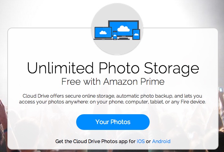 Amazon Offers Free Unlimited Photo Storage for Prime Members