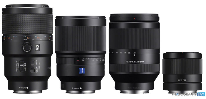 Sony Announces 4 New Full Frame Lenses
